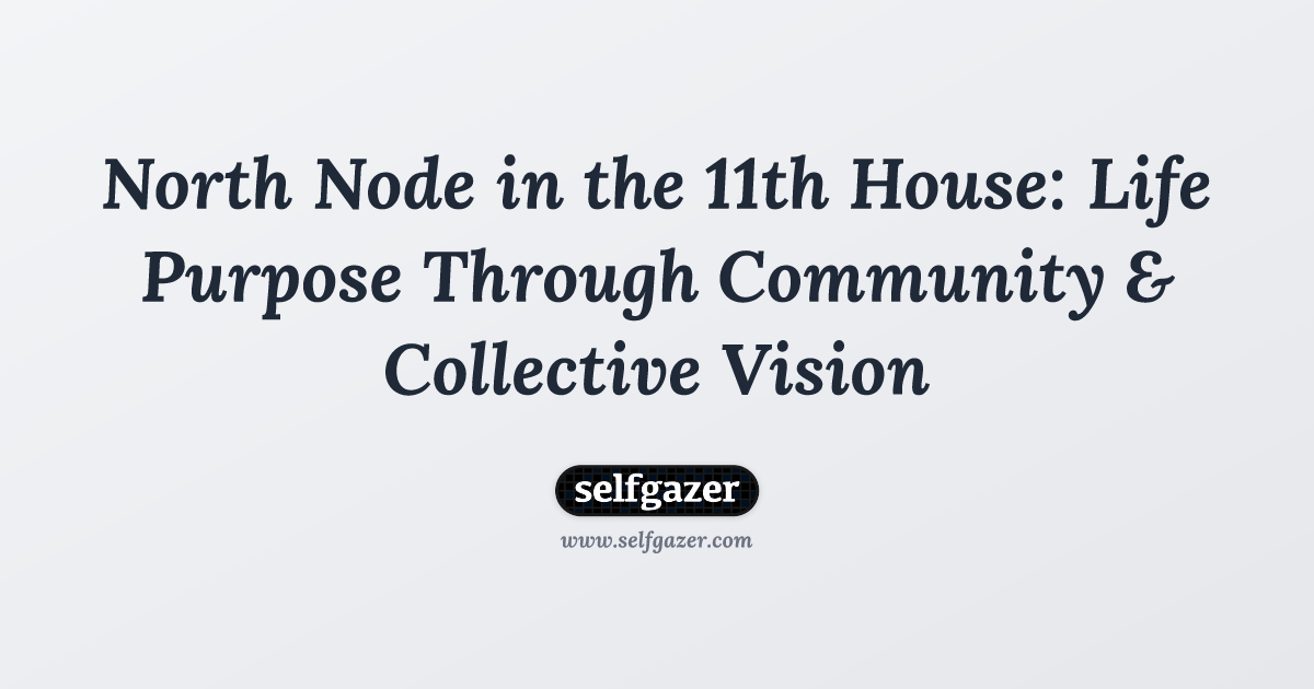 North Node in the 11th House: Life Purpose Through Community ...