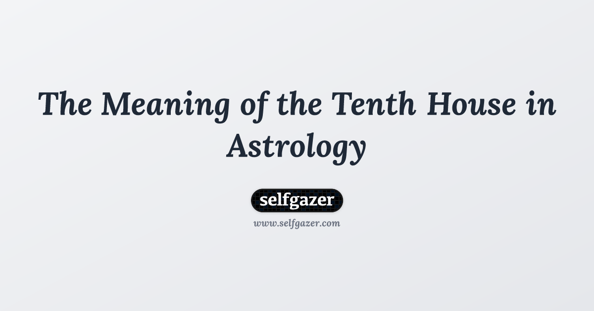 The Meaning of the Tenth House in Astrology | Selfgazer Blog